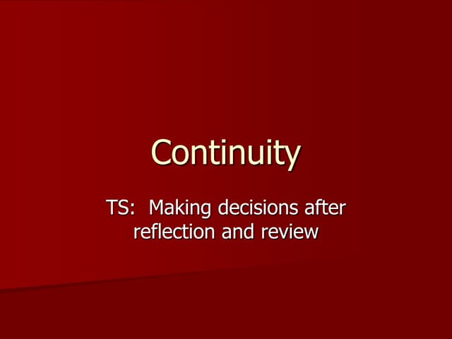 Continuity of a Function | PPTX
