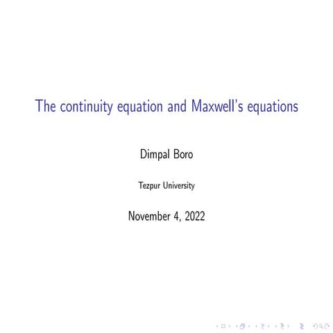 Maxwell's equation and it's correction in Ampere's circuital law | PPTX