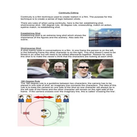 Continuity editing | DOCX