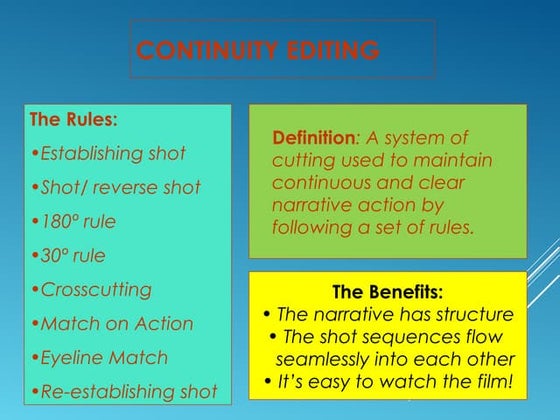 Continuityediting 140917070716-phpapp01 | PPT