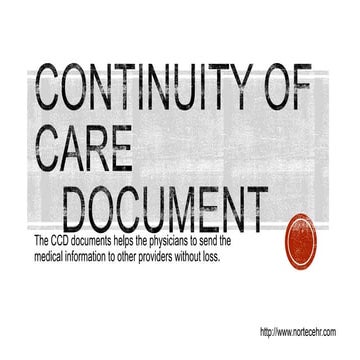 Continuity of Care | PPTX