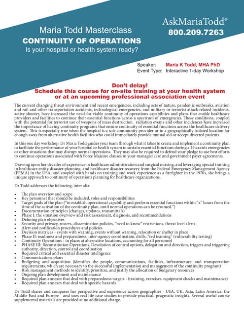 Mass Casualty & Terrorism by Professor Mark Midwinter | PPT