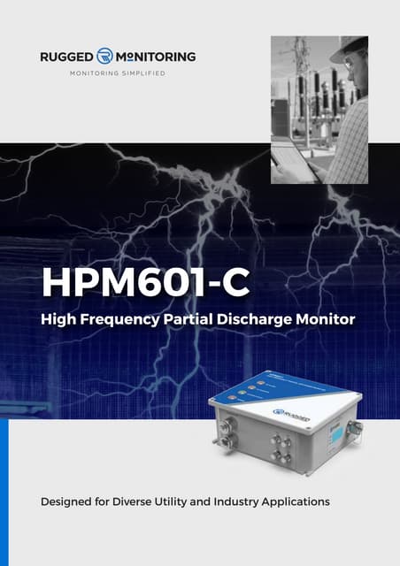 UPM601-C Ultra High Frequency Partial Discharge Monitor | Rugged ...