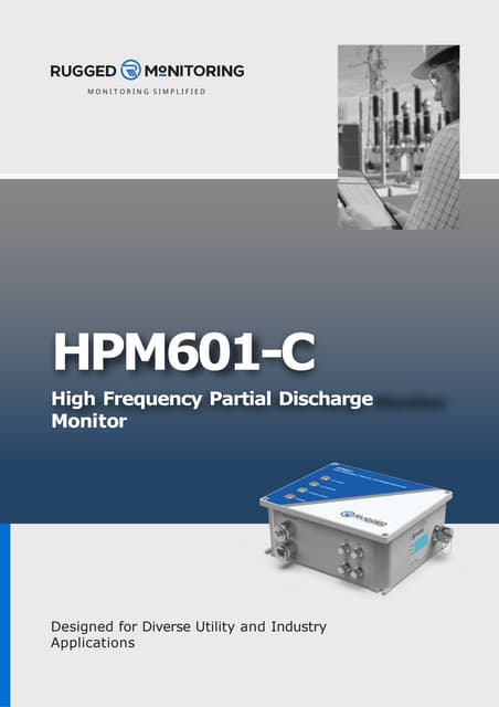 UPM601-C Ultra High Frequency Partial Discharge Monitor | Rugged ...