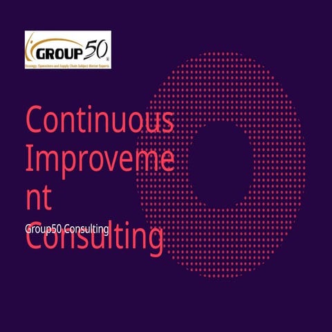 Continuous Improvement Consulting: Driving Operational Excellence with Group50® | PPTX