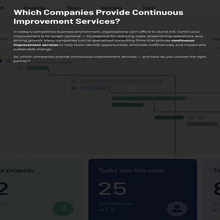 Group50® Consulting’s Continuous Improvement Services | PDF