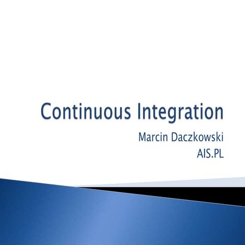Continuous Integration | PPT