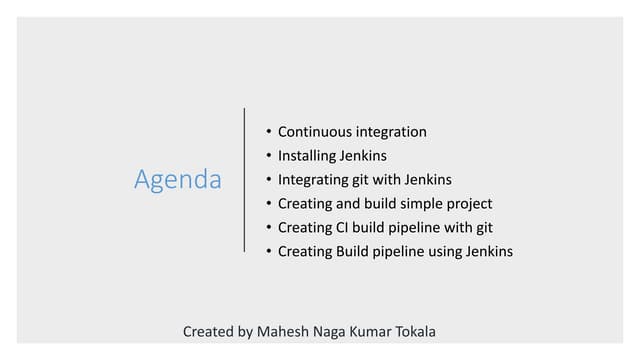 Continuous integration jenkins-installation in ec2 instace linux | PPT Continuous integration jenkins-installation in ec2 instace linux | PPT
