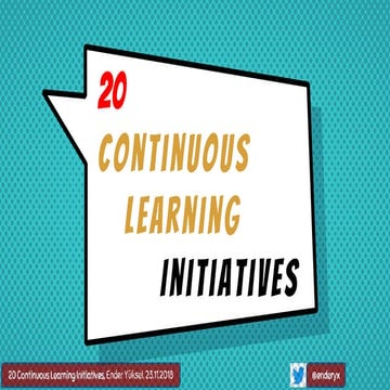 Continuous learning initiatives | PPTX