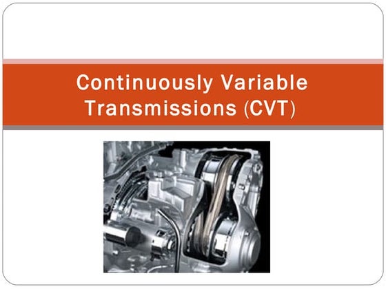 Continuous Variable Transmission | PDF