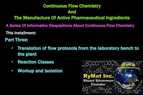 Continuous flow reaction/ Chemistry | PPTX