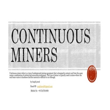 Continuous miner by auqib Javed.pptx