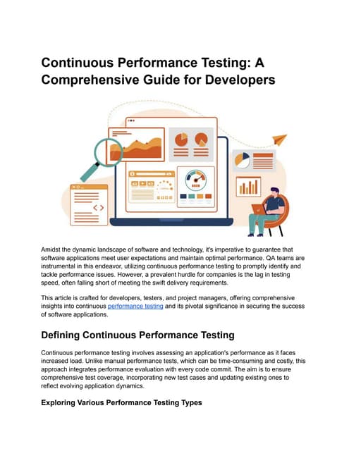 What is continuous testing ways to perform continuous testing | PDF What is continuous testing ways to perform continuous testing | PDF