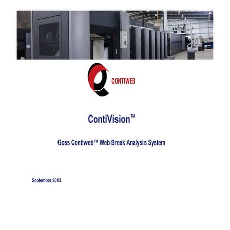 ContiVision - Web Break Analysis System | PDF