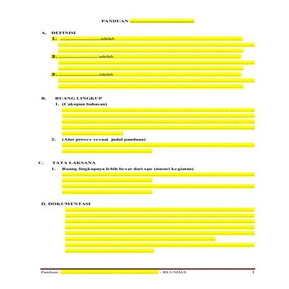 Contoh format panduan | PDF