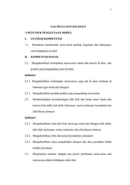 Kimia gas mulia | PPTX