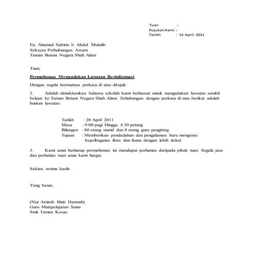 Contoh surat-permohonan-lawatan | DOCX