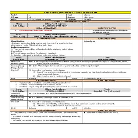 CONTOH 1 RPH PRA TS25.docx prasekolah kebangsaaan | PDF