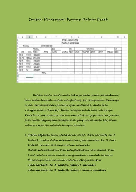 Mengolah nilai dengan MS excel | PPTX