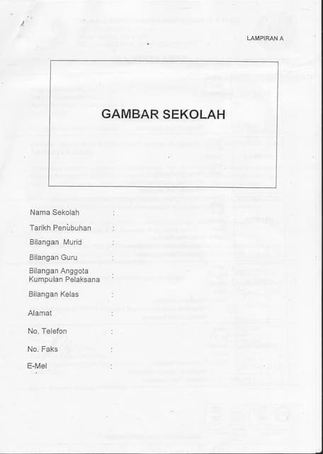 Contoh format profil guru & aks sarawak | PDF