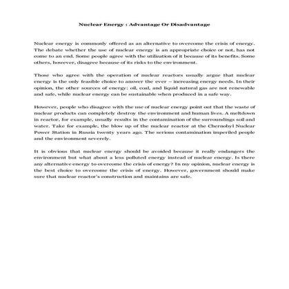 Contoh discussion text | DOCX