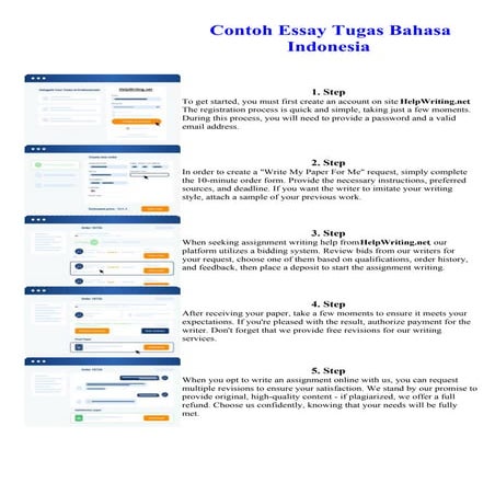 Contoh Essay Tugas Bahasa Indonesia | PDF