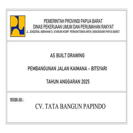 Contoh Gambar As Built Drawing Pekerjaan Jalan.pdf