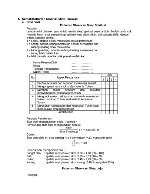 Contoh rpp pai sd kelas 4 kurikulum 2013 | DOCX