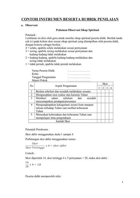 Rumus prosentase ketuntasan belajar | PDF