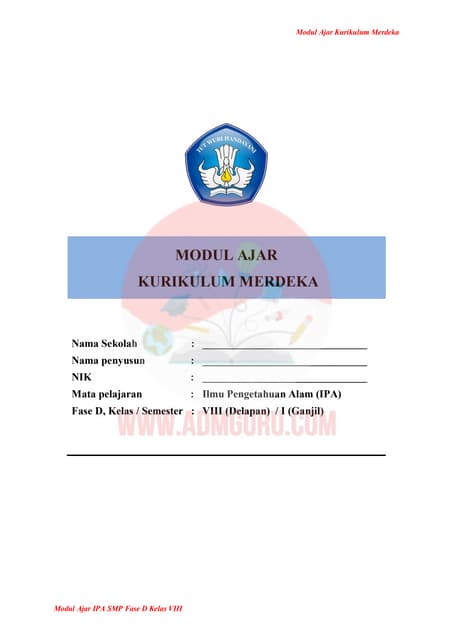 Modul Ajar IPS Kelas 9 Kurikulum Merdeka | PDF