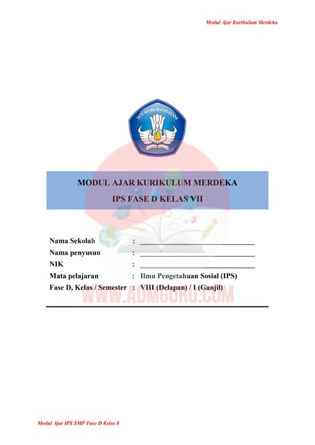 Modul Ajar IPS Kelas 9 Kurikulum Merdeka | PDF