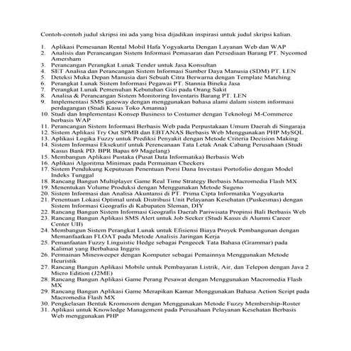 CONTOH JUDUL SKRIPSI_TF | DOC