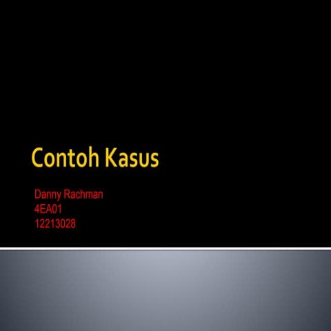 Contoh kasus | PPT