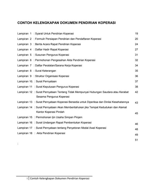 Contoh Proposal Koperasi | DOCX