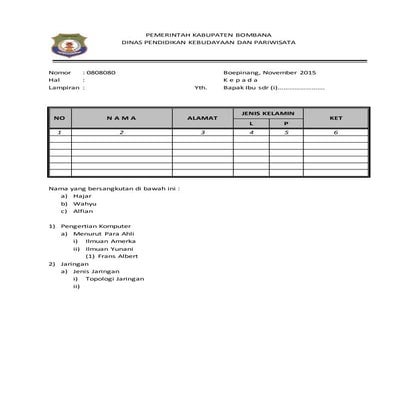 Contoh ketikan | PDF