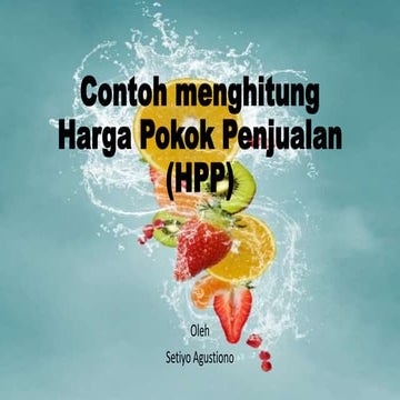 Contoh menghitung hpp | PPTX