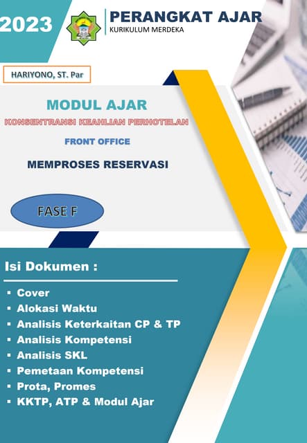 Modul Ajar Foob and Beverage Service Kelas XI Perhotelan | PDF