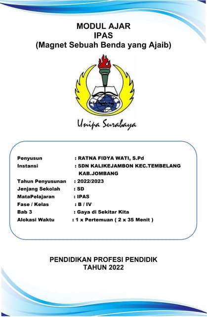 modul ipas kelas 4 fase b Sumber Energi.pptx