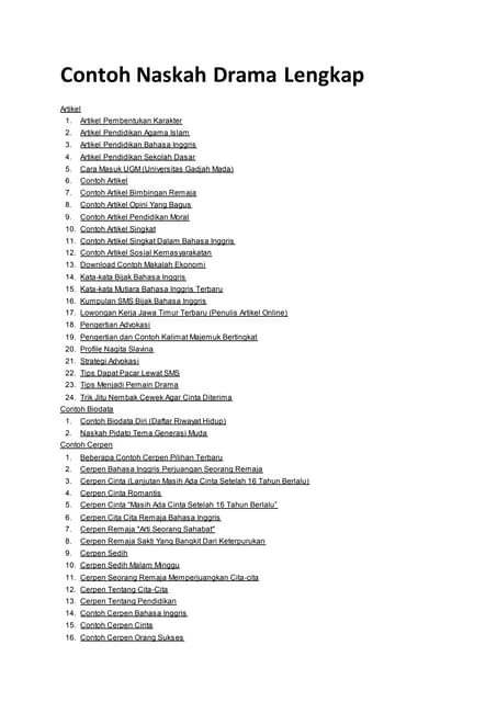 Naskah film pendek 'MASIH DIUSAHAKAN' | PDF