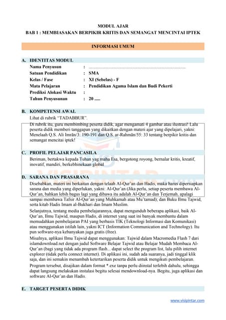 PAI 11 - Bab 2 - Bukti Beriman Memenuhi Janji, Mensyukuri Nikmat, Memelihara Lisan, Menutupi Aib ...