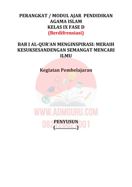 Modul Ajar Matematika Kelas 9 Deep Learning | PDF