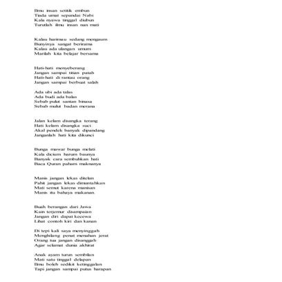 Contoh pantun | DOCX