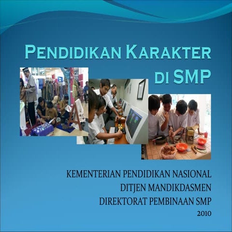 Contoh pend karakter smp 9,10 | PPT