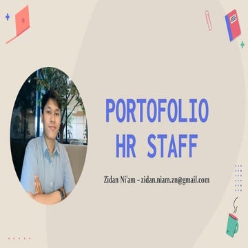 Contoh portofolio HR untuk kamu yang kepengin jadi HRD | PDF