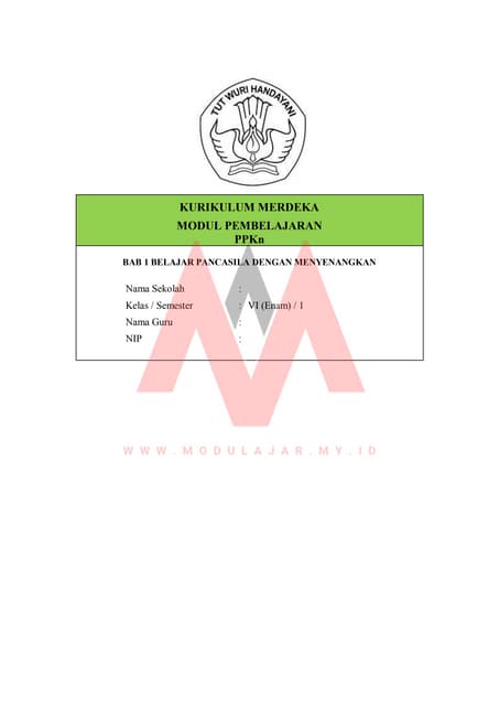 Modul Ajar PPKn Kls 5_Norma dalam Kehidupanku.pdf