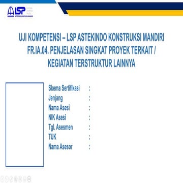 contoh draft ppt | PPTX