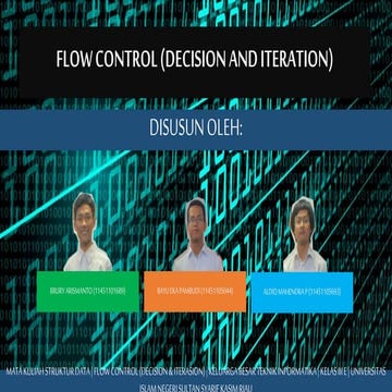 FLOW CONTROL (DECISION AND ITERATION) | PPT
