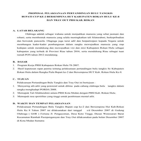 Proposal TURNAMEN BOLLA VOLLI ANTAR DESA | DOCX