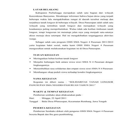 Contoh proposal | DOC