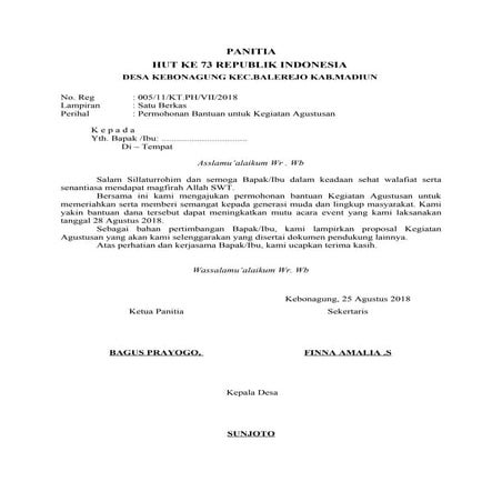 Contoh proposal | DOC